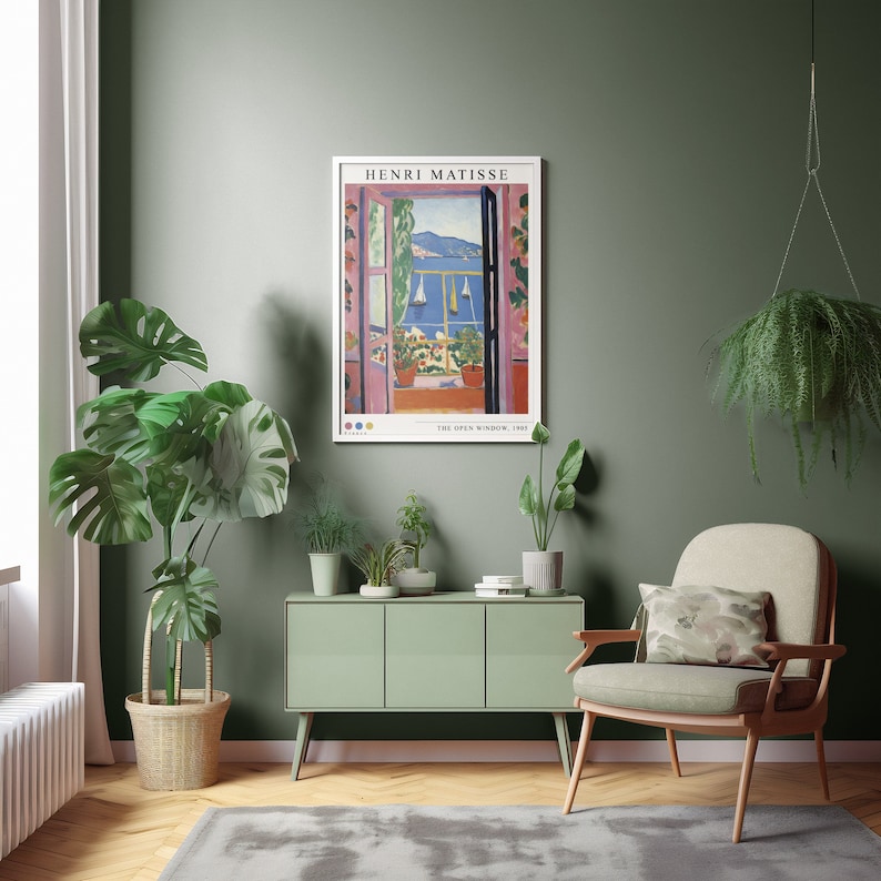 Henri Matisse the Open Window Poster, Matisse Painting, Matisse Art ...