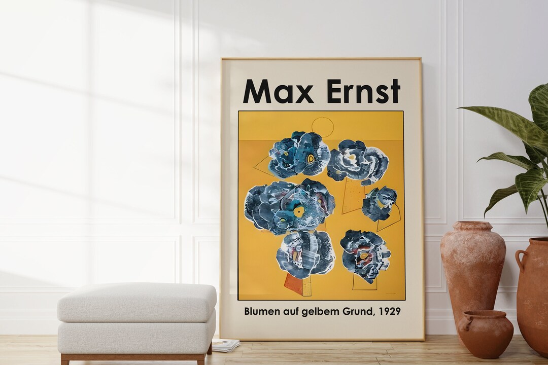 Max Ernst Poster - Flowers - High-quality Poster as Max Ernst Print ...