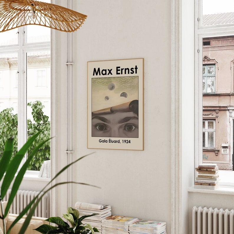 Max Ernst Poster Gala Eluard High-quality Poster as a Max Ernst Print ...