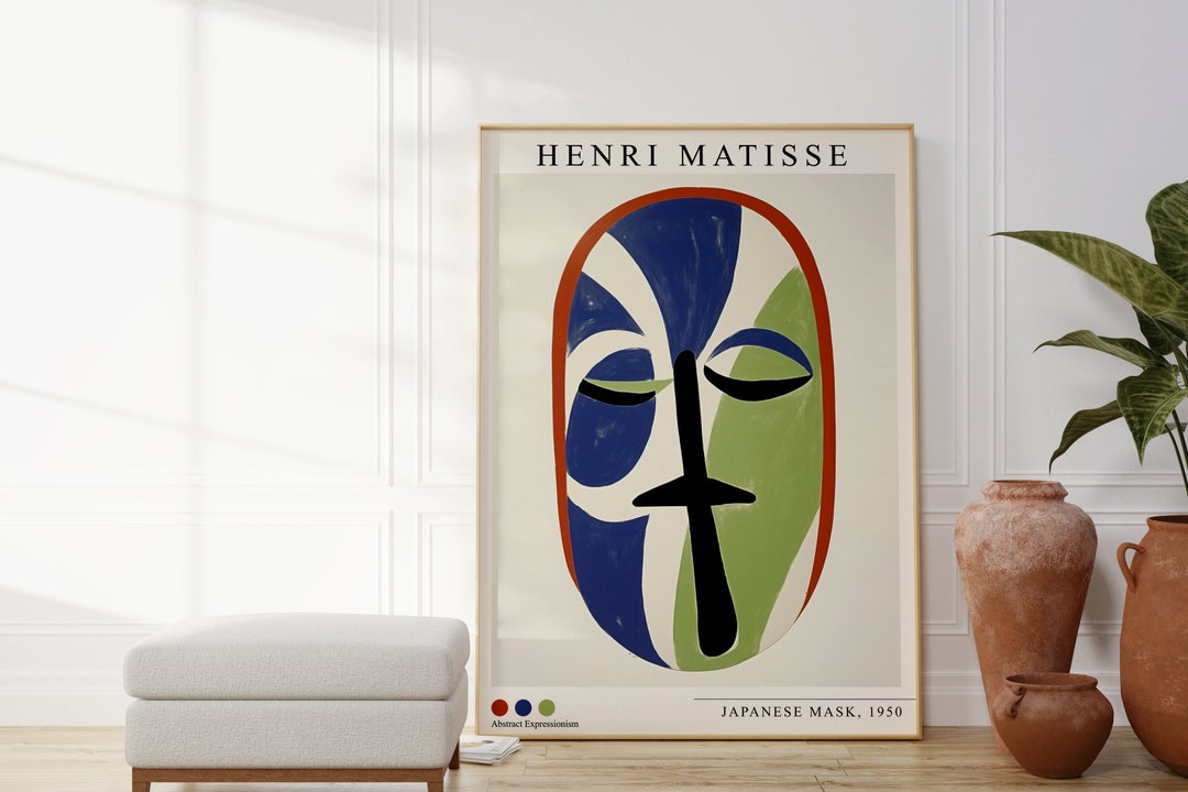 Henri Matisse Poster - Japanese Mask, Matisse Painting, Matisse Art ...