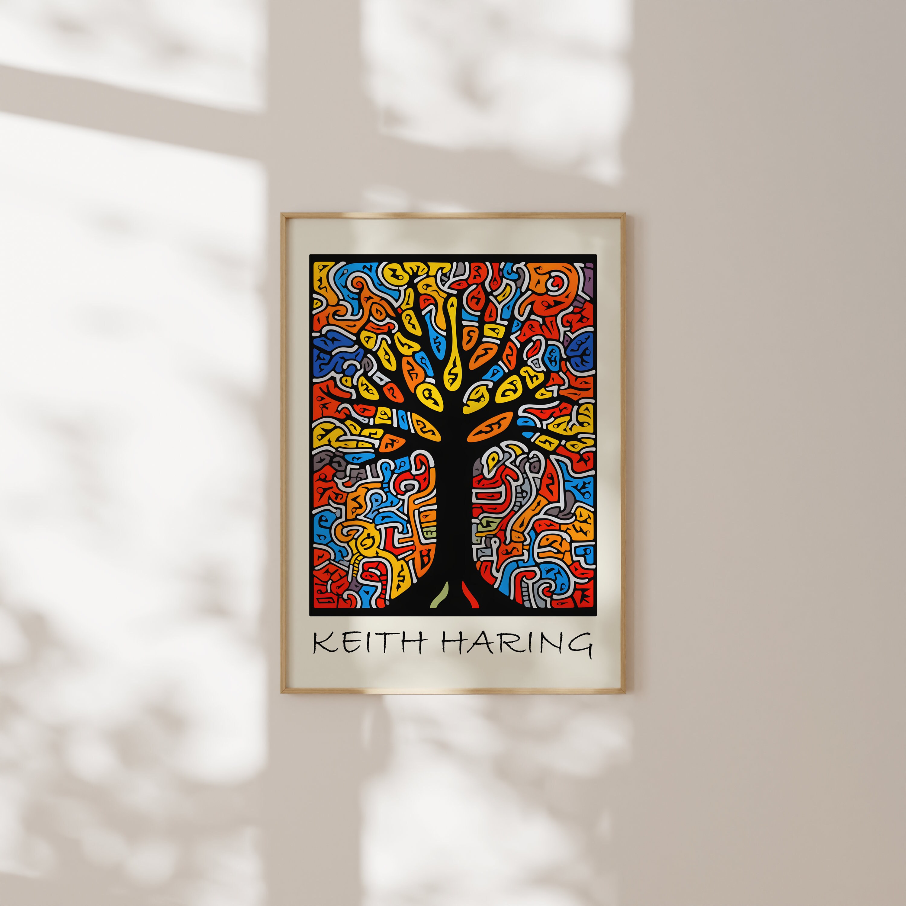 Keith Haring Poster Iconic Wall Decoration as a Keith Haring Print High ...