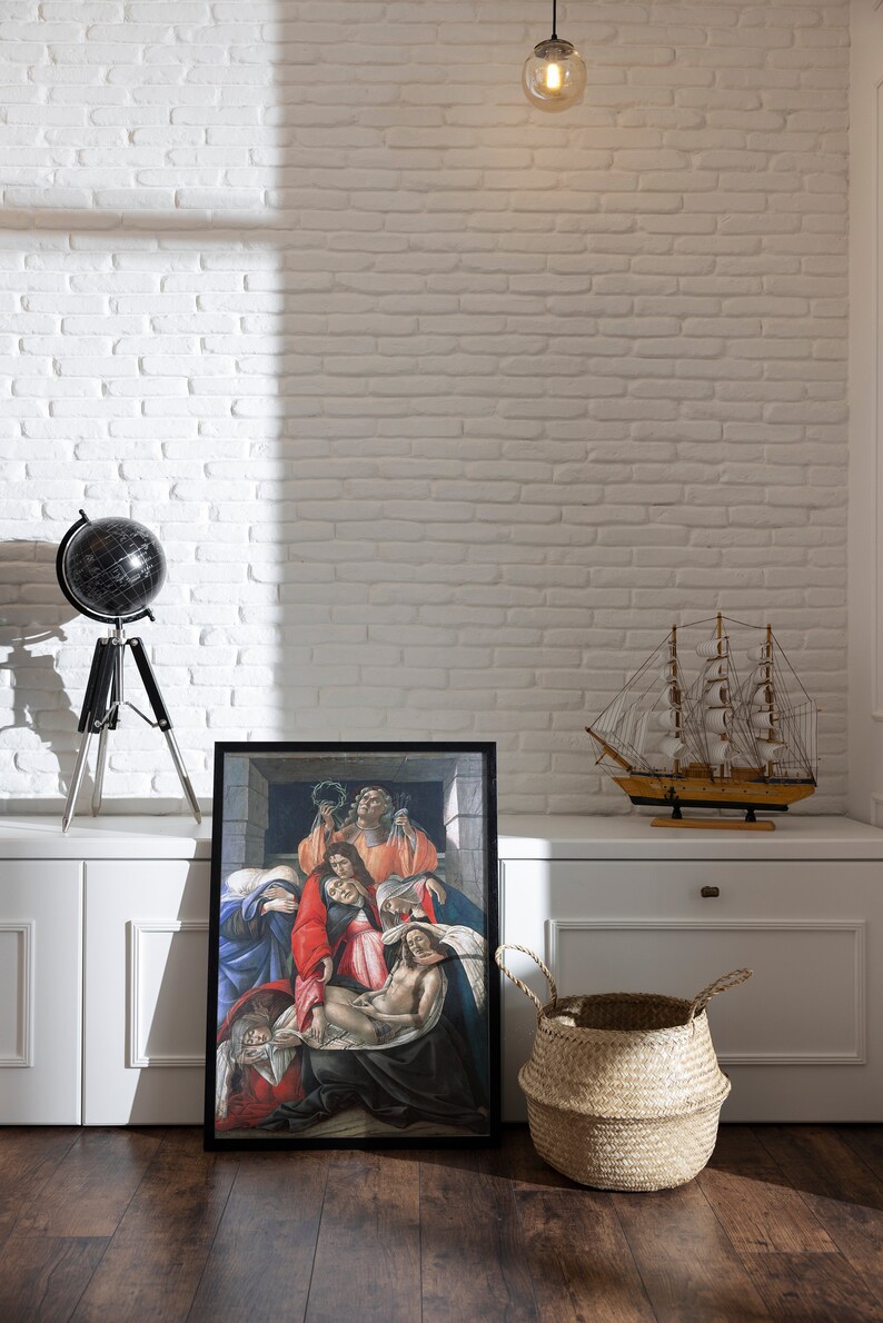 Sandro Botticelli Poster the Lamentation Over the Dead Christ High Quality Botticelli Painting ...