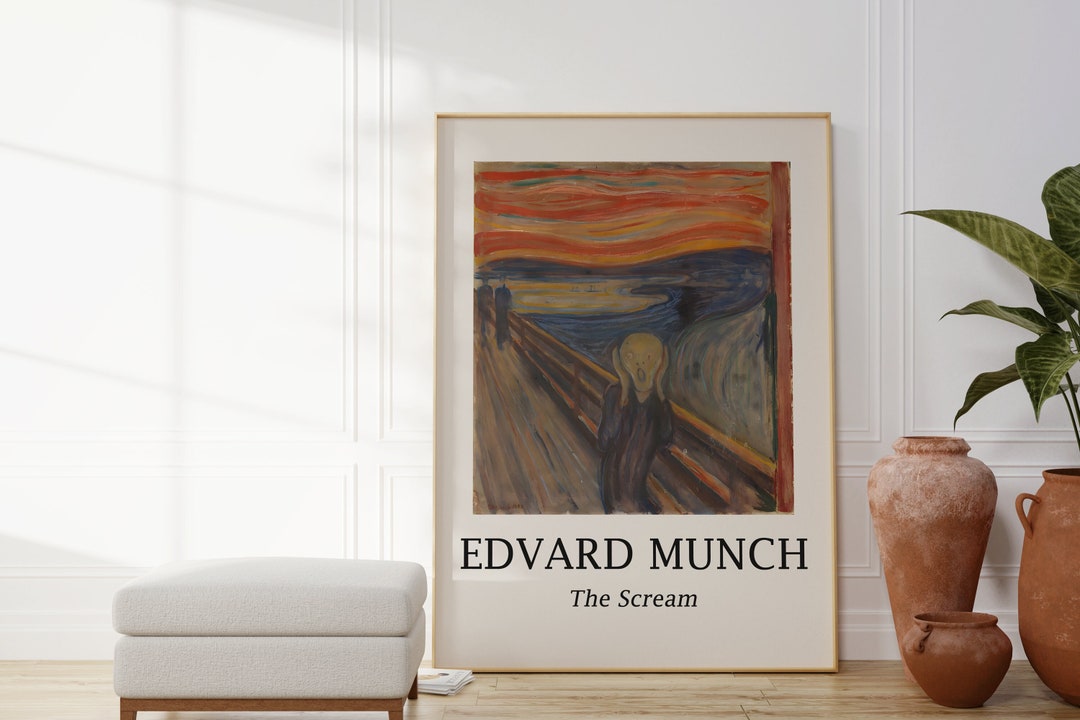 Edvard Munch Poster - the Scream - High-quality Poster as Edvard Munch ...