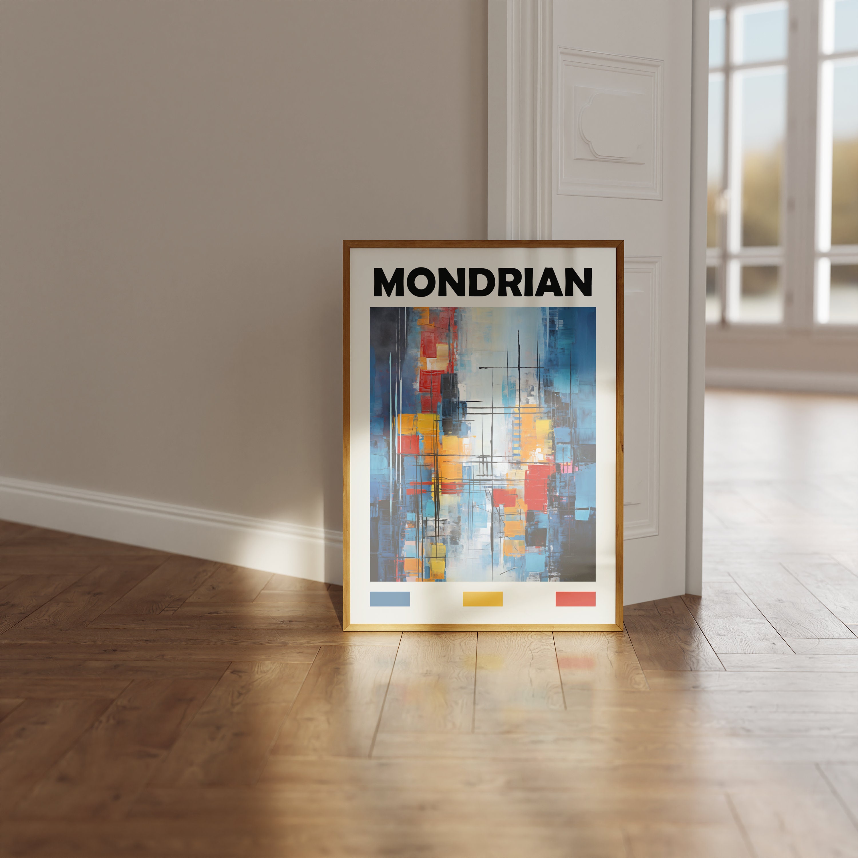 Piet Mondrian Poster Dutch Abstract Wall Art as Piet Mondrian Print ...