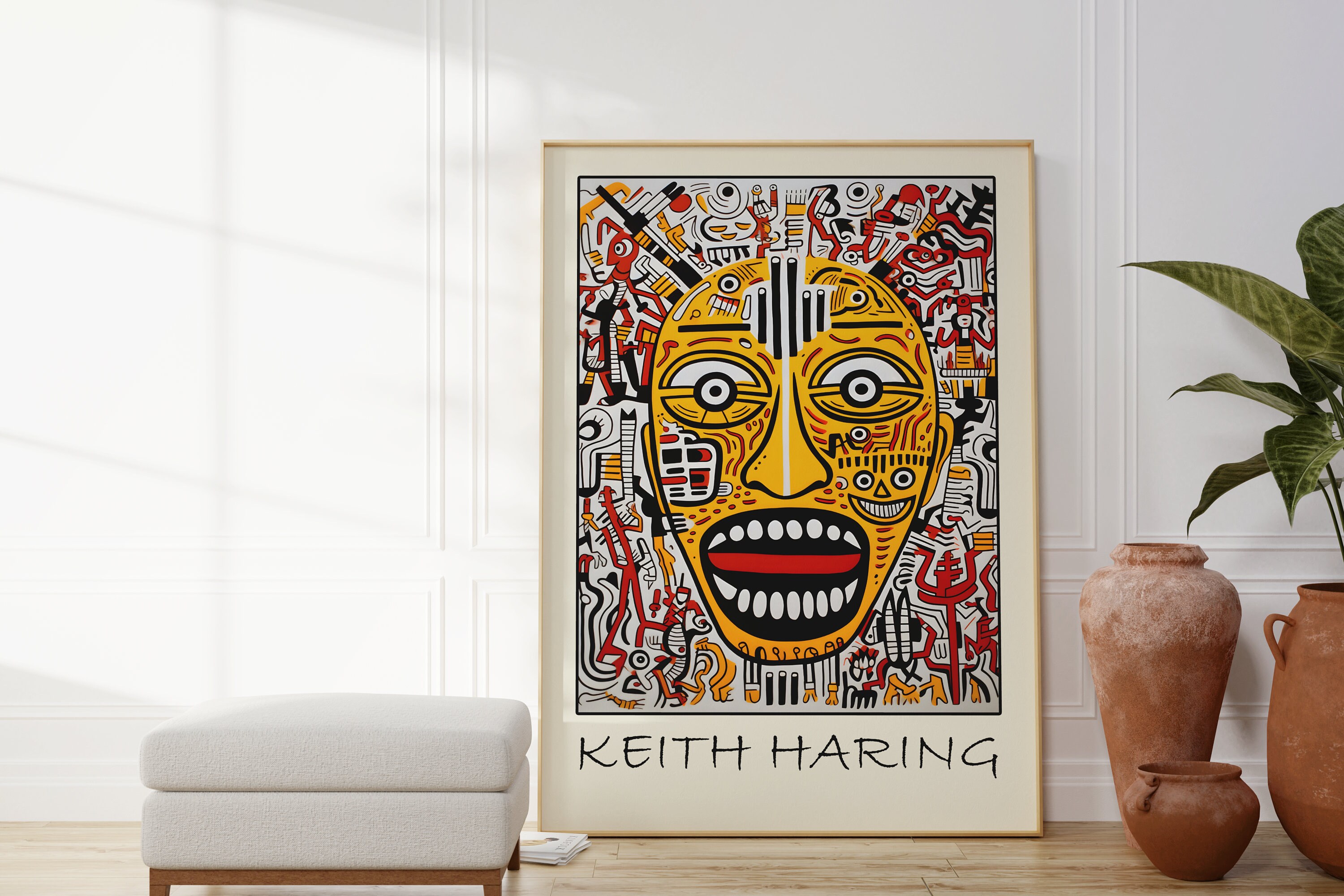 Keith Haring Poster Iconic Wall Decor Keith Haring Print - Etsy