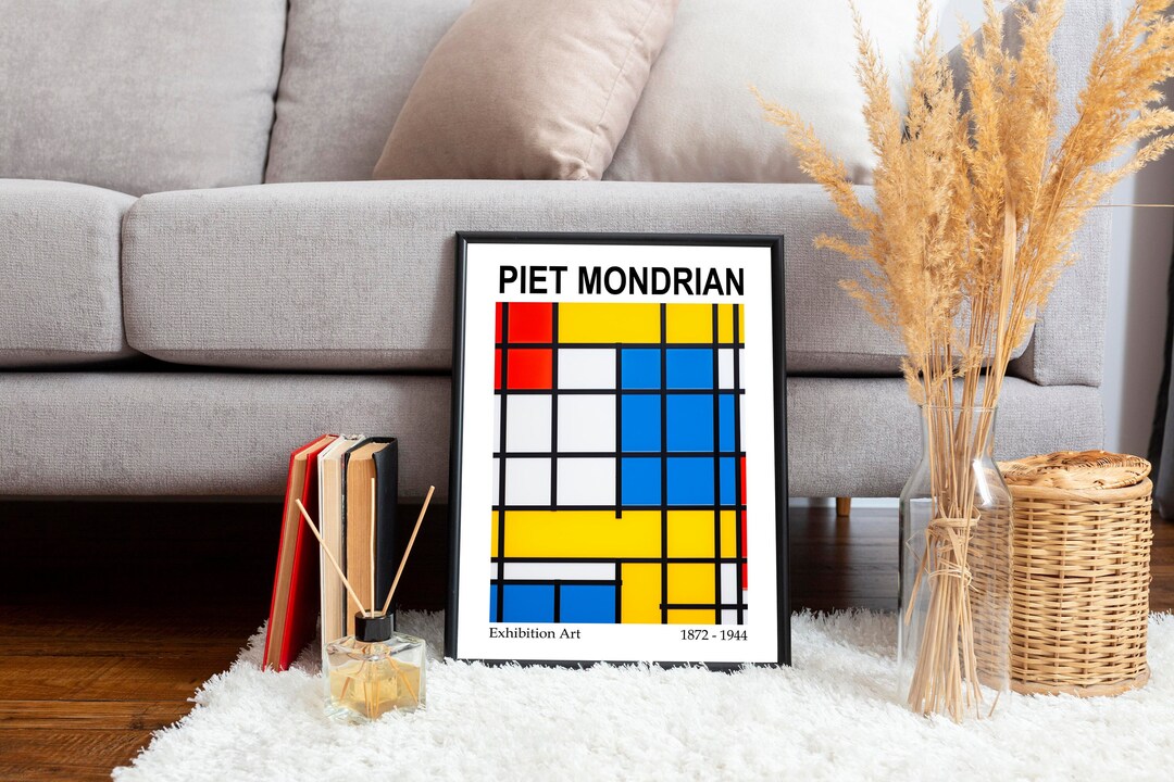 Piet Mondrian Poster - Abstract Dutch Wall Art as Piet Mondrian Print ...