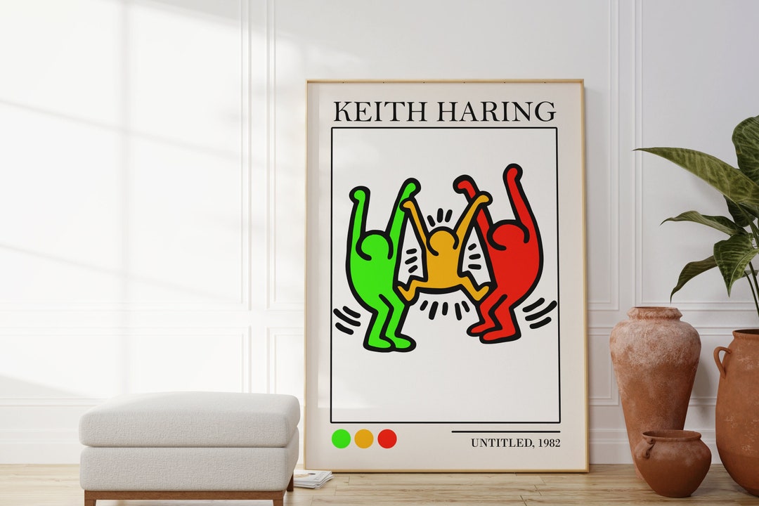 Keith Haring Poster Iconic Wall Decor Keith Haring Print High Quality ...
