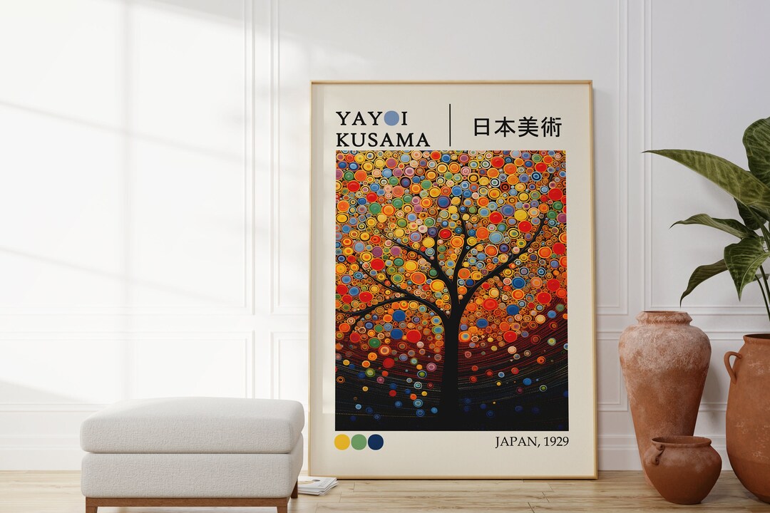 Yayoi Kusama Poster - High Quality Japandi Poster for Your Home or as a ...