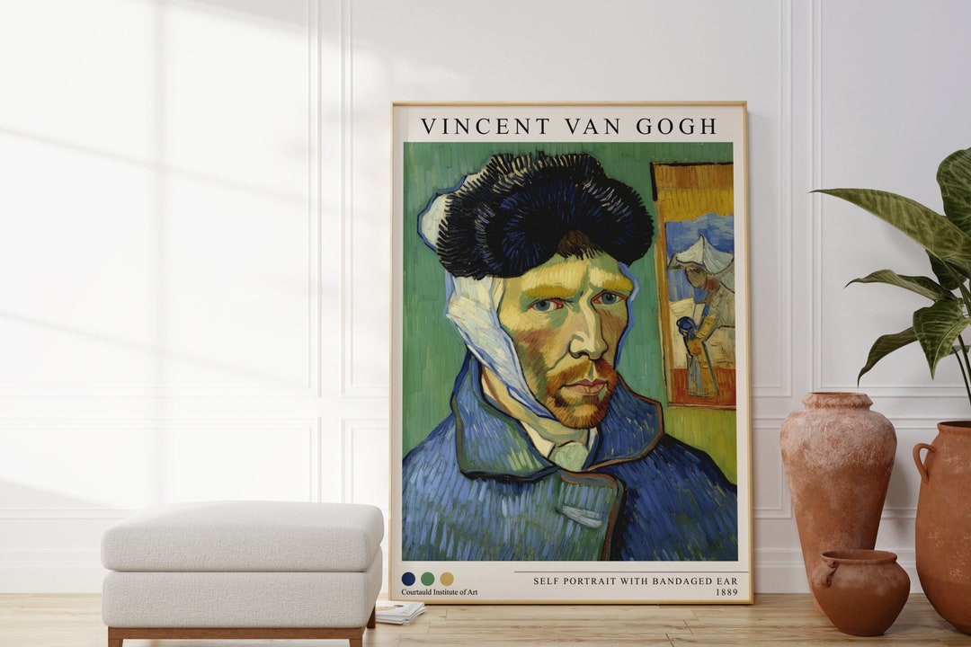 Vincent Van Gogh Poster - Self Portrait - Premium Quality - Vincent Van ...
