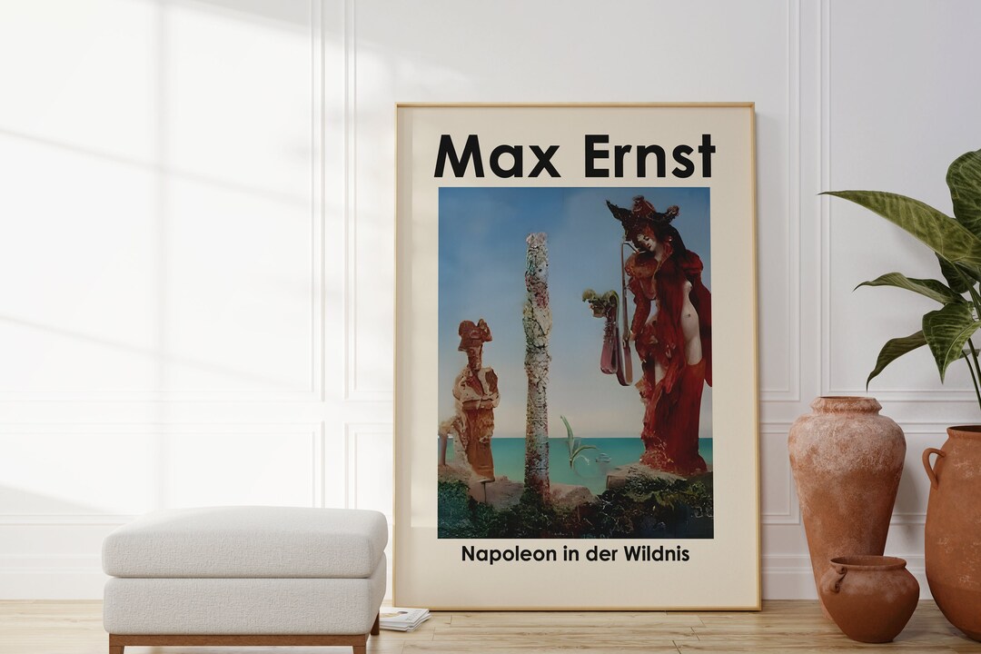 Max Ernst Poster - Napoleon in the Wilderness - High Quality Poster ...