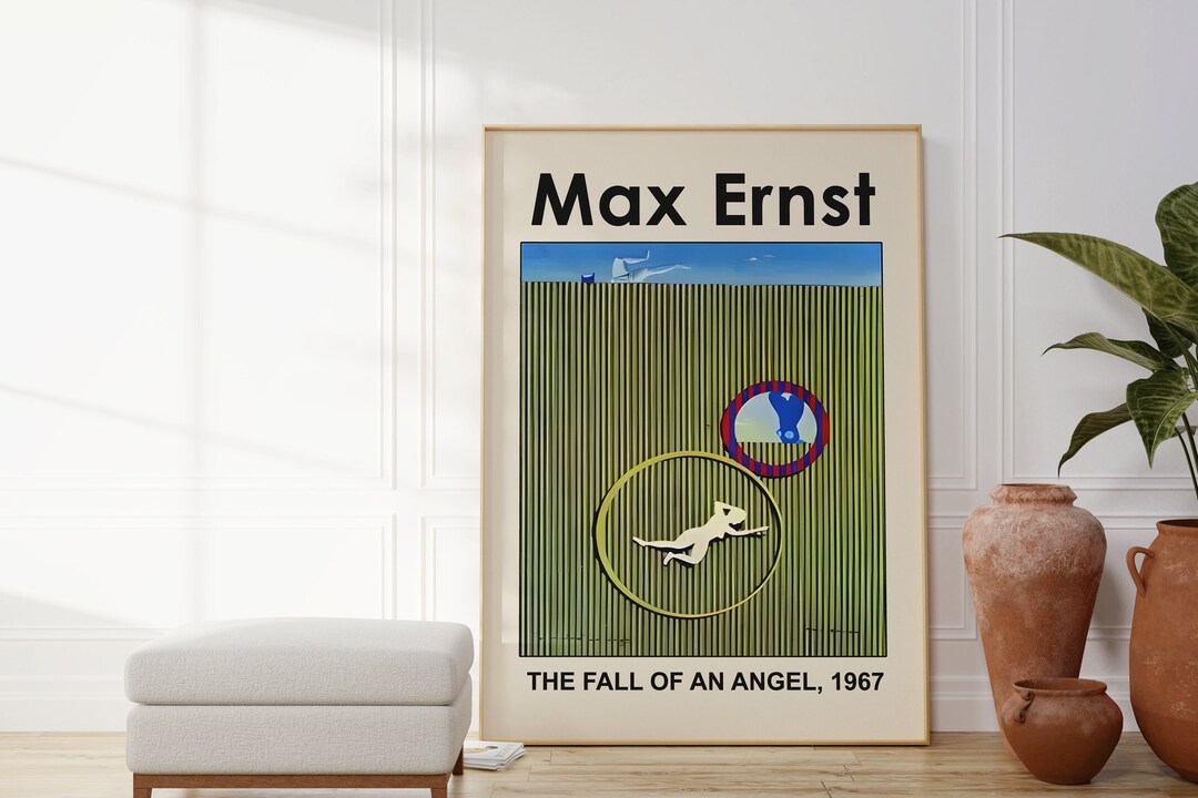 Max Ernst Poster - the Fall of an Angel - High-quality Poster as Max ...