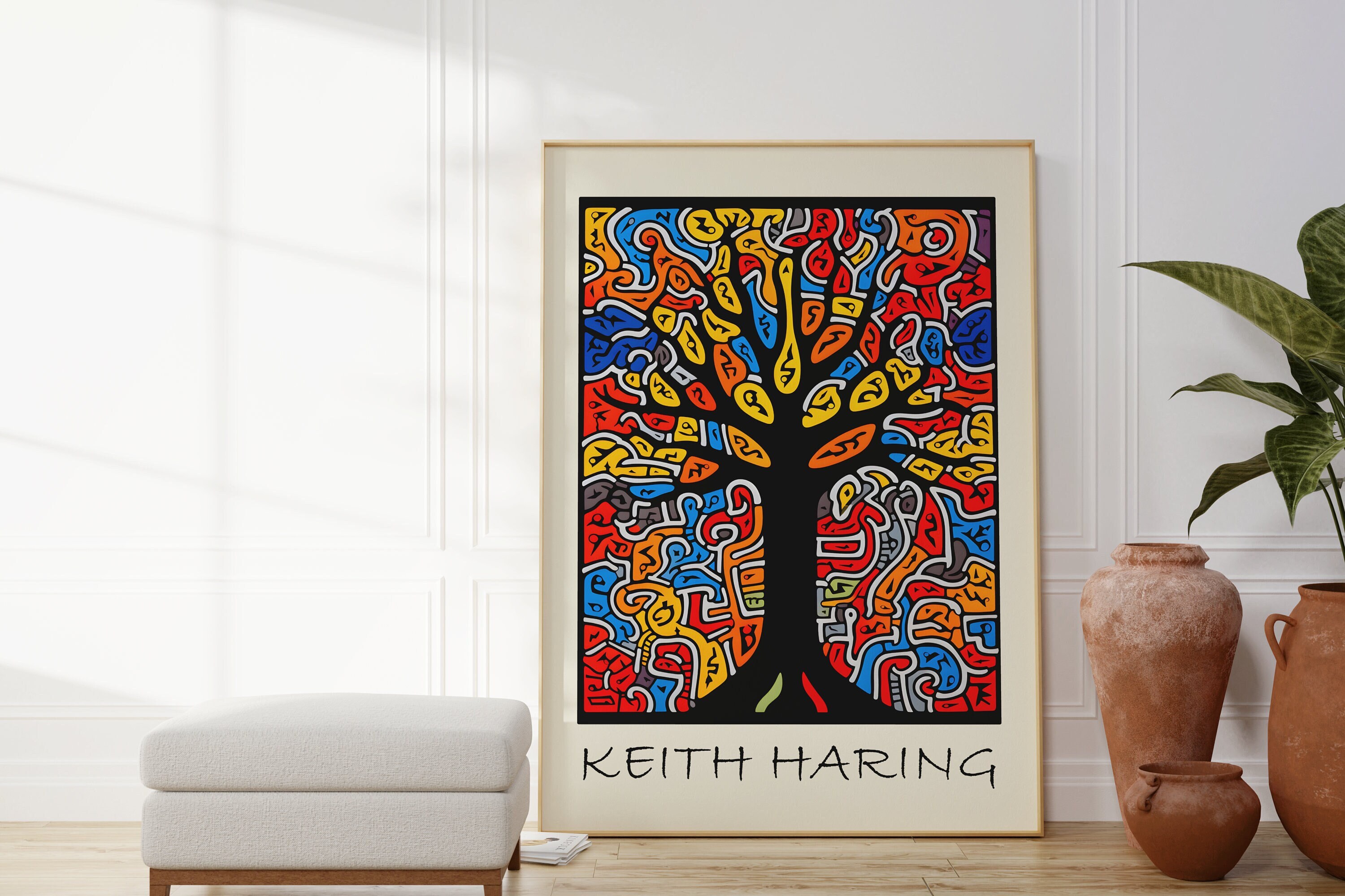 Keith Haring Poster Iconic Wall Decoration as a Keith Haring Print High ...