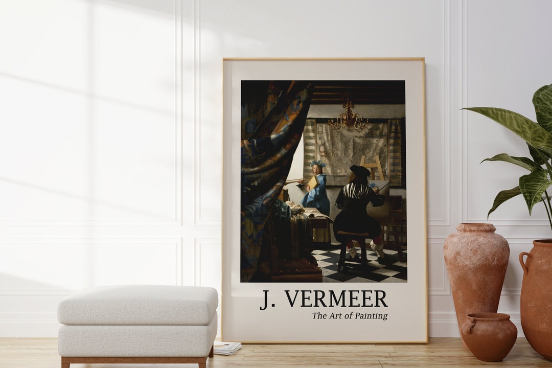 Vermeer Poster the Art of Painting High Quality Poster Vermeer Print as ...