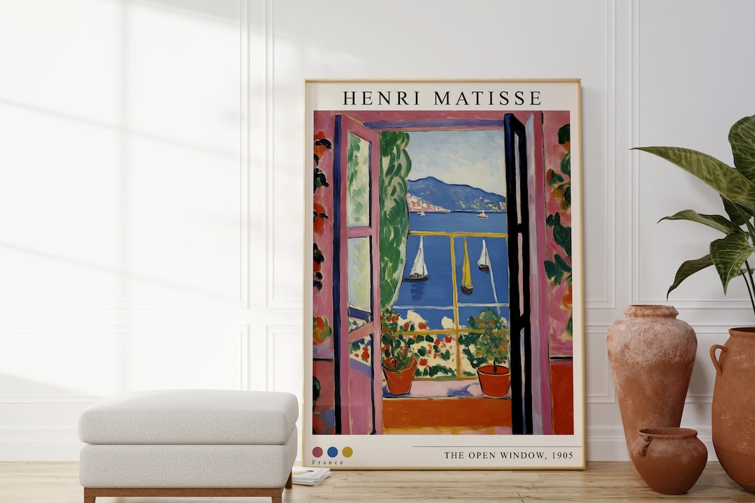 Henri Matisse the Open Window Poster, Matisse Painting, Matisse Art ...