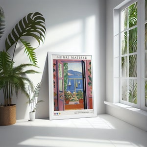 Henri Matisse the Open Window Poster, Matisse Painting, Matisse Art ...