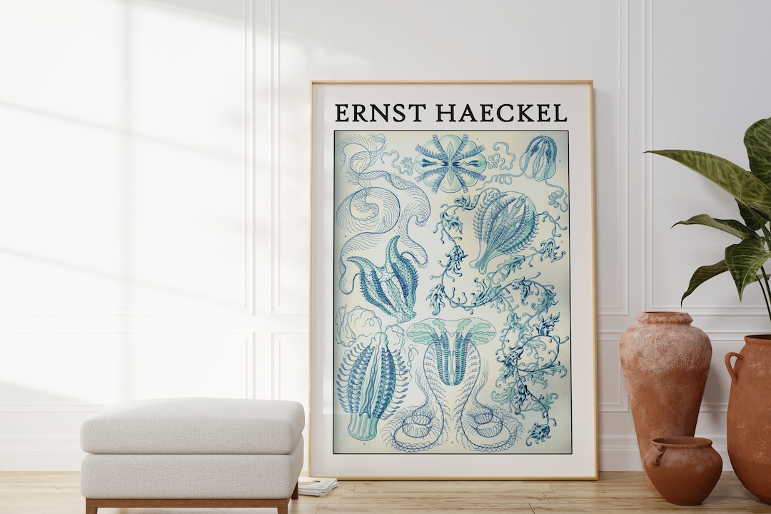 Ernst Haeckel Poster Scientific Poster as Ernst Haeckel Print, Haeckel ...