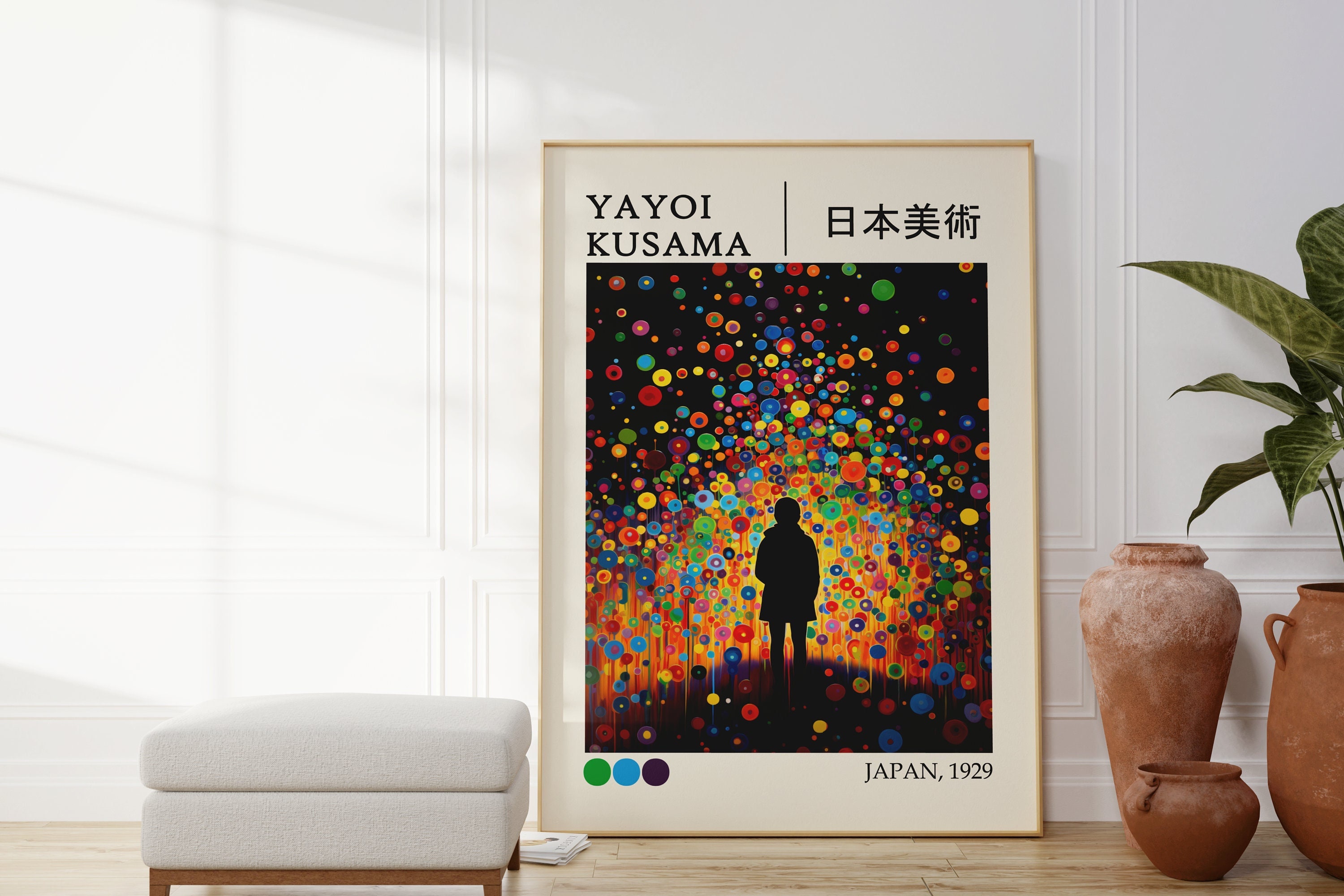 Yayoi Kusama Poster Japanese Wall Art for Your Home or as a Gift Yayoi ...