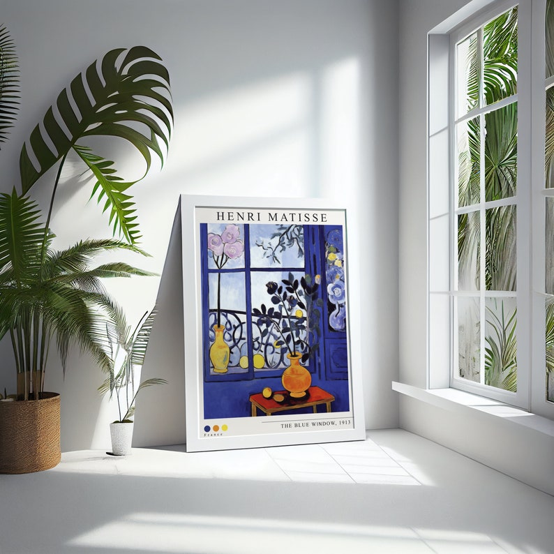 Henri Matisse the Blue Window Poster, Matisse Painting, Matisse Art ...
