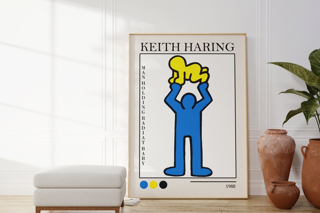 Keith Haring Poster Iconic Wall Decor Keith Haring Print High Quality ...