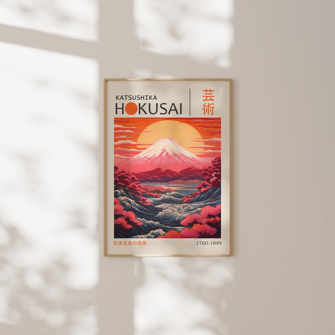 Hokusai Poster High Quality Katsushika Hokusai Japandi Poster for Your ...