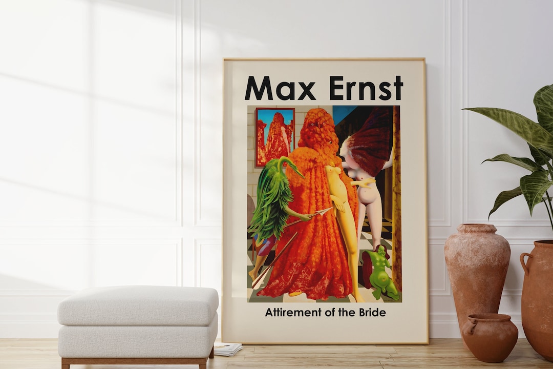 Max Ernst Poster - Attirement of the Bride - High Quality Poster - Max ...
