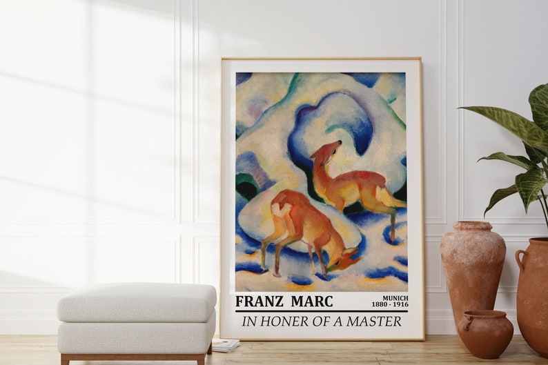 Franz Marc Poster High-quality Museum Art as a Franz Marc Print Franz ...
