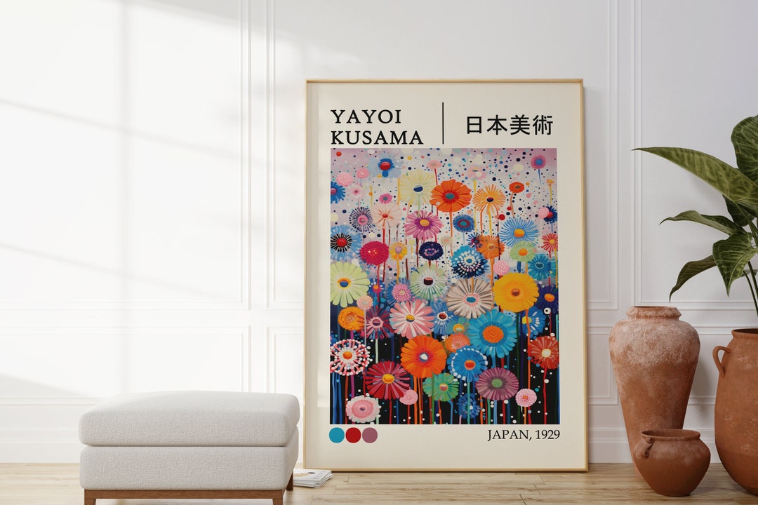 Yayoi Kusama Poster - Japanese Wall Art for Your Home or as a Gift ...