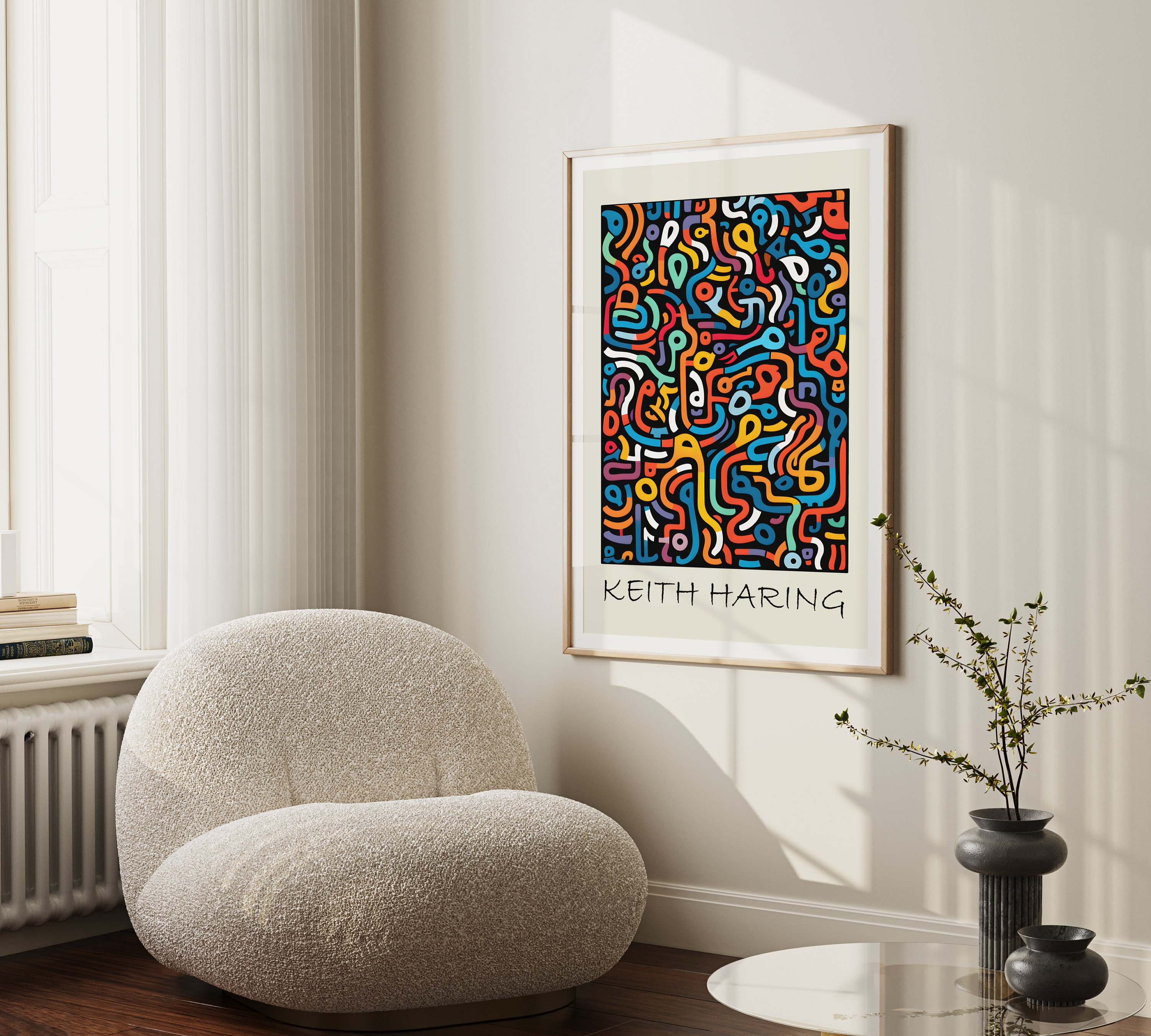 Keith Haring Poster Iconic Wall Decoration as a Keith Haring - Etsy