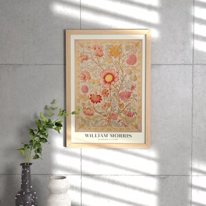 William Morris Poster - Flowers Pattern, William Morris Print, William ...