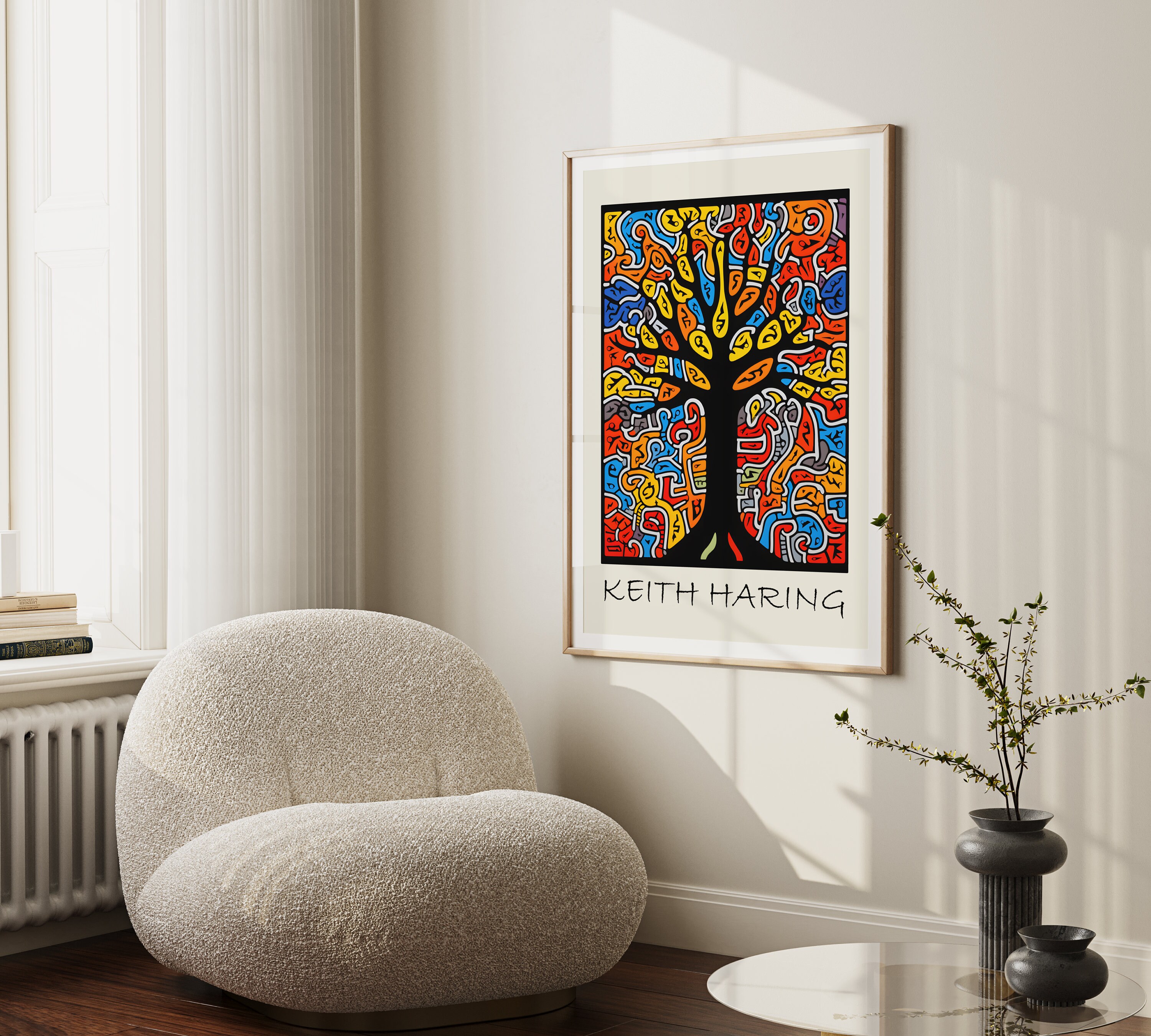 Keith Haring Poster Iconic Wall Decoration as a Keith Haring Print High ...