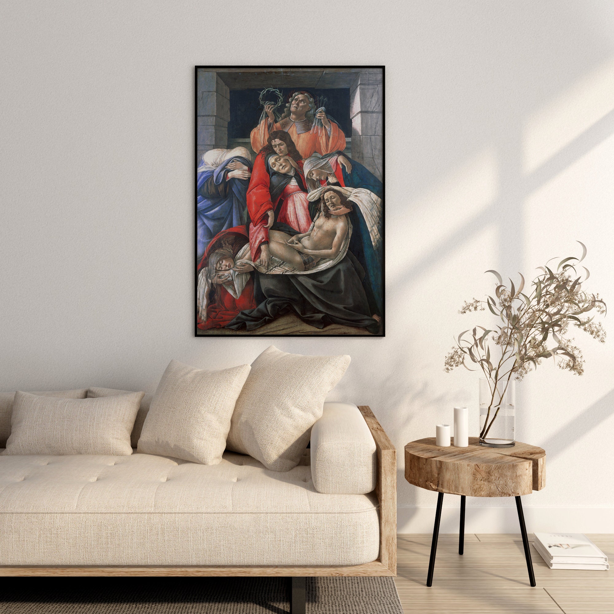 Sandro Botticelli Poster the Lamentation Over the Dead Christ High Quality Botticelli Painting ...