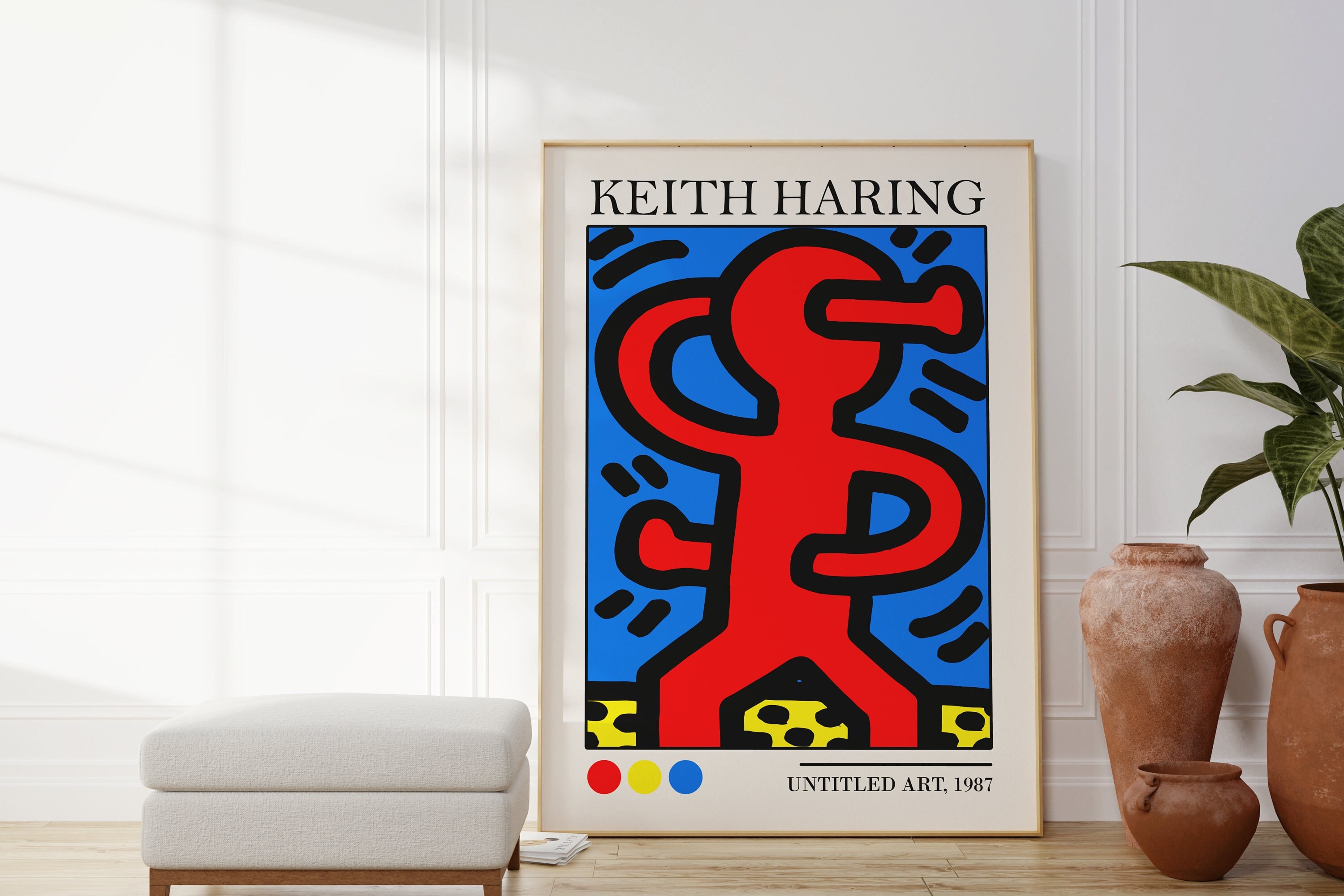 Keith Haring Poster Iconic Wall Decor Keith Haring Print - Etsy