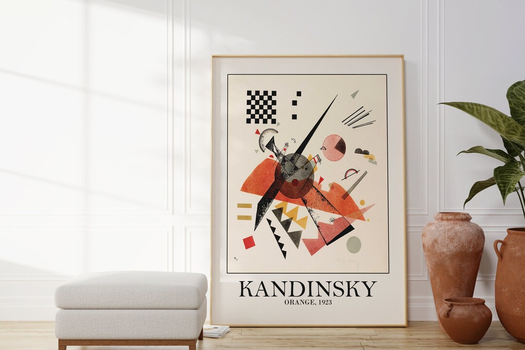 Kandinsky Poster - Orange - High Quality Poster - Kandinsky Print ...