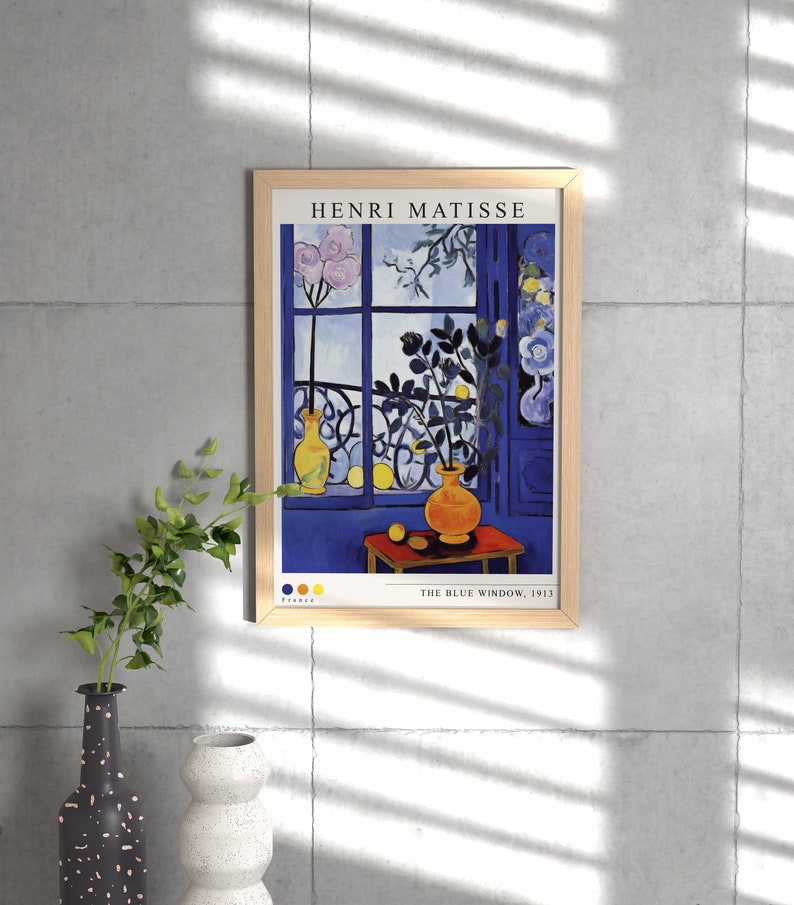 Henri Matisse the Blue Window Poster Matisse Painting - Etsy
