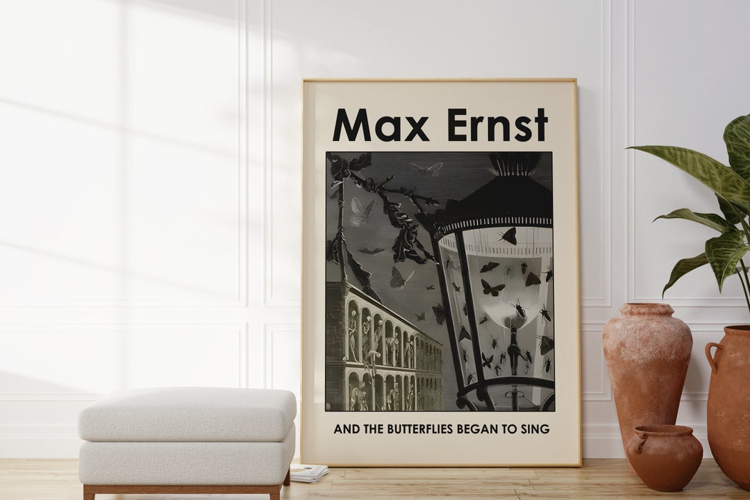 Max Ernst Poster Butterflies High-quality Poster as a Max Ernst Print ...