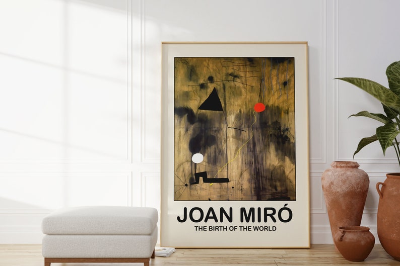 Joan Miro Poster - Modern Catalan Art as Joan Miro Art Print - Abstract ...