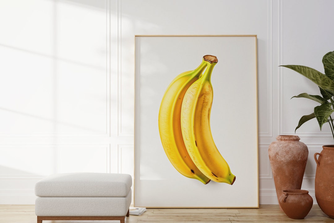Banana Poster - High Quality Fruit Poster With a Banana - Banana Print ...