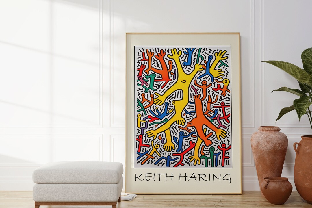 Keith Haring Poster Iconic Wall Decoration as a Keith Haring - Etsy UK