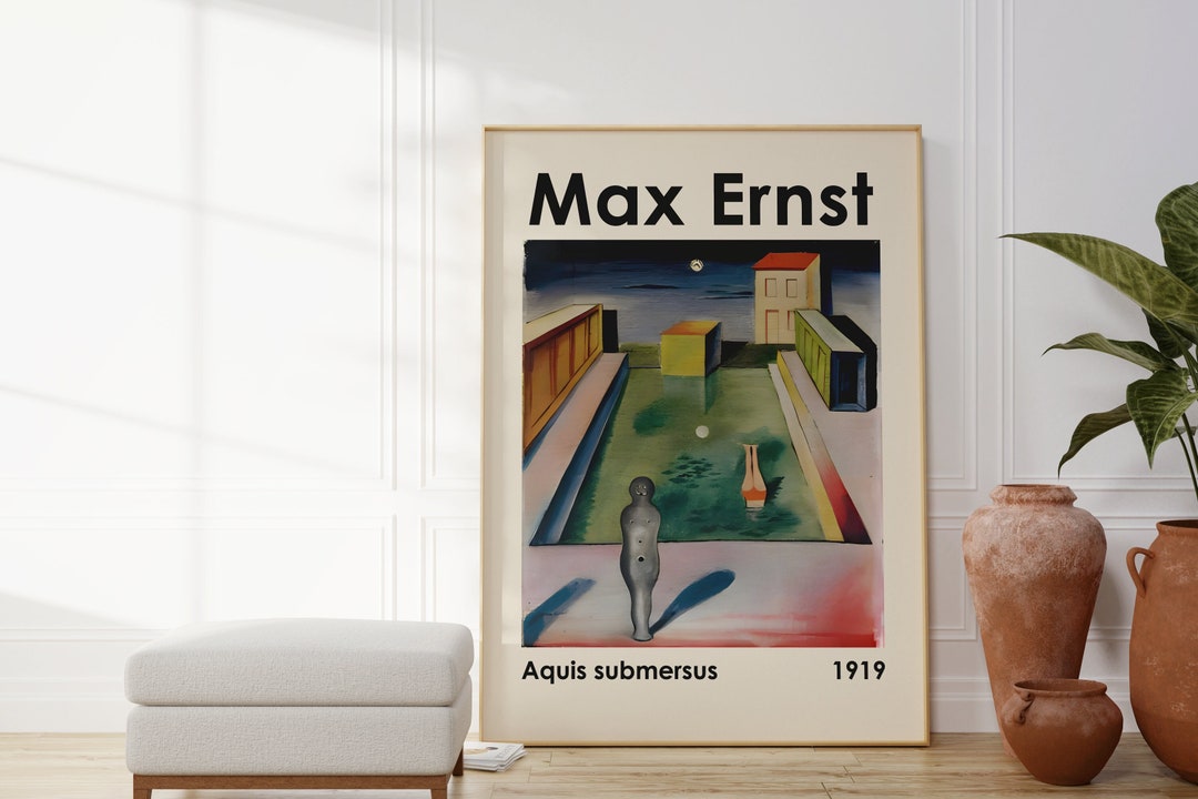 Max Ernst Poster - Aquis Submersus - High Quality Poster - Max Ernst ...