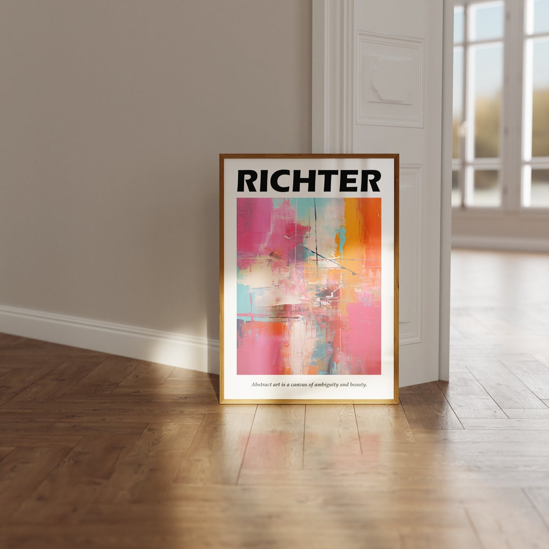 Gerhard Richter Poster Museum Quality Abstract Richter Wall Art for ...