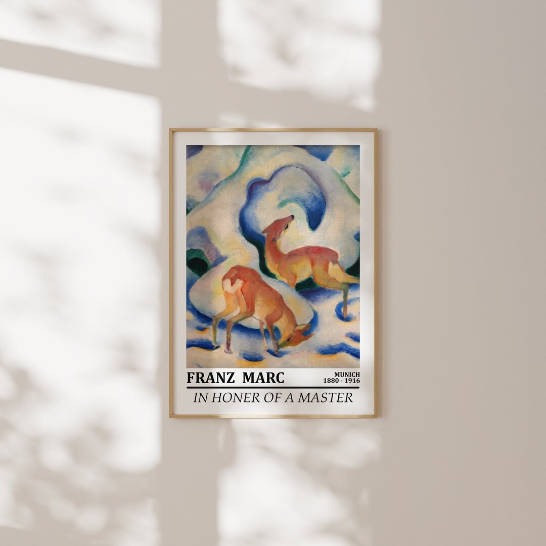 Franz Marc Poster High-quality Museum Art as a Franz Marc Print Franz ...
