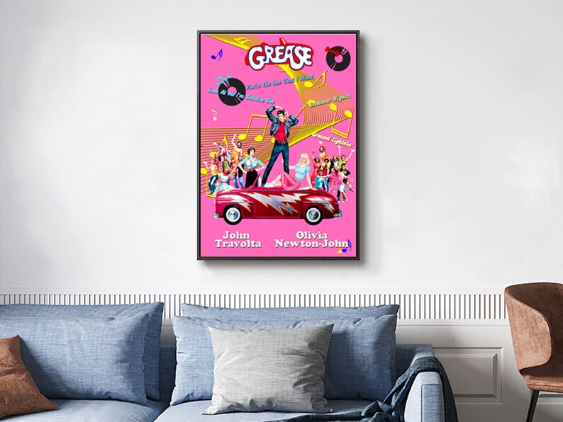 Grease Movie Poster Collection Authentic Film Memorabilia High-quality ...