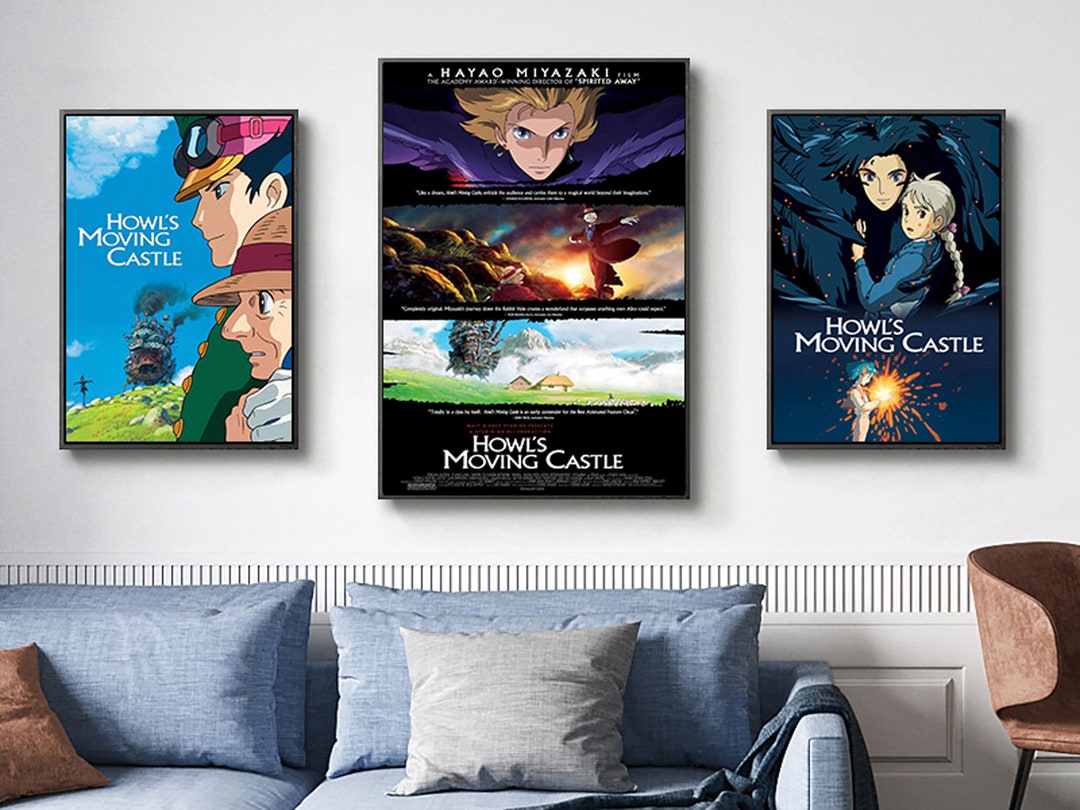 Howls Moving Castle Movie Poster Collection Authentic Film Memorabilia ...