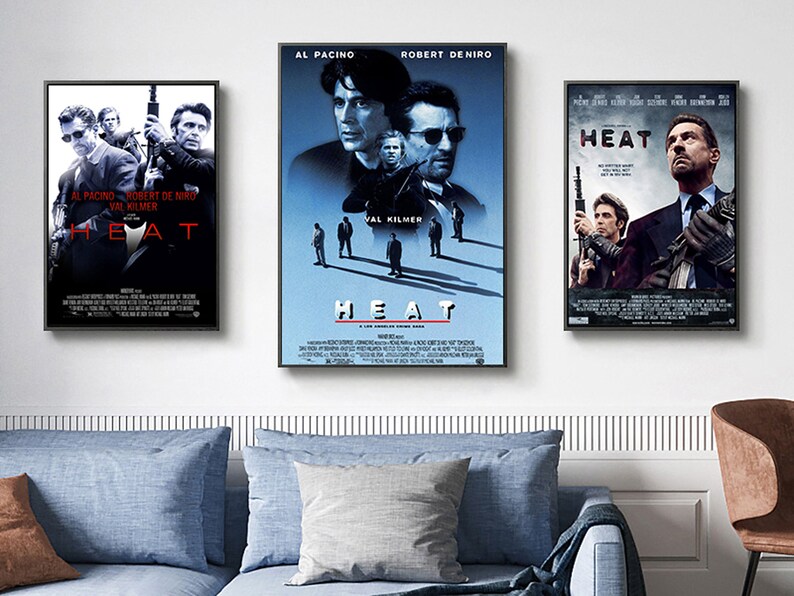 Heat Movie Poster Series Authentic Film Memorabilia High-quality Canvas ...