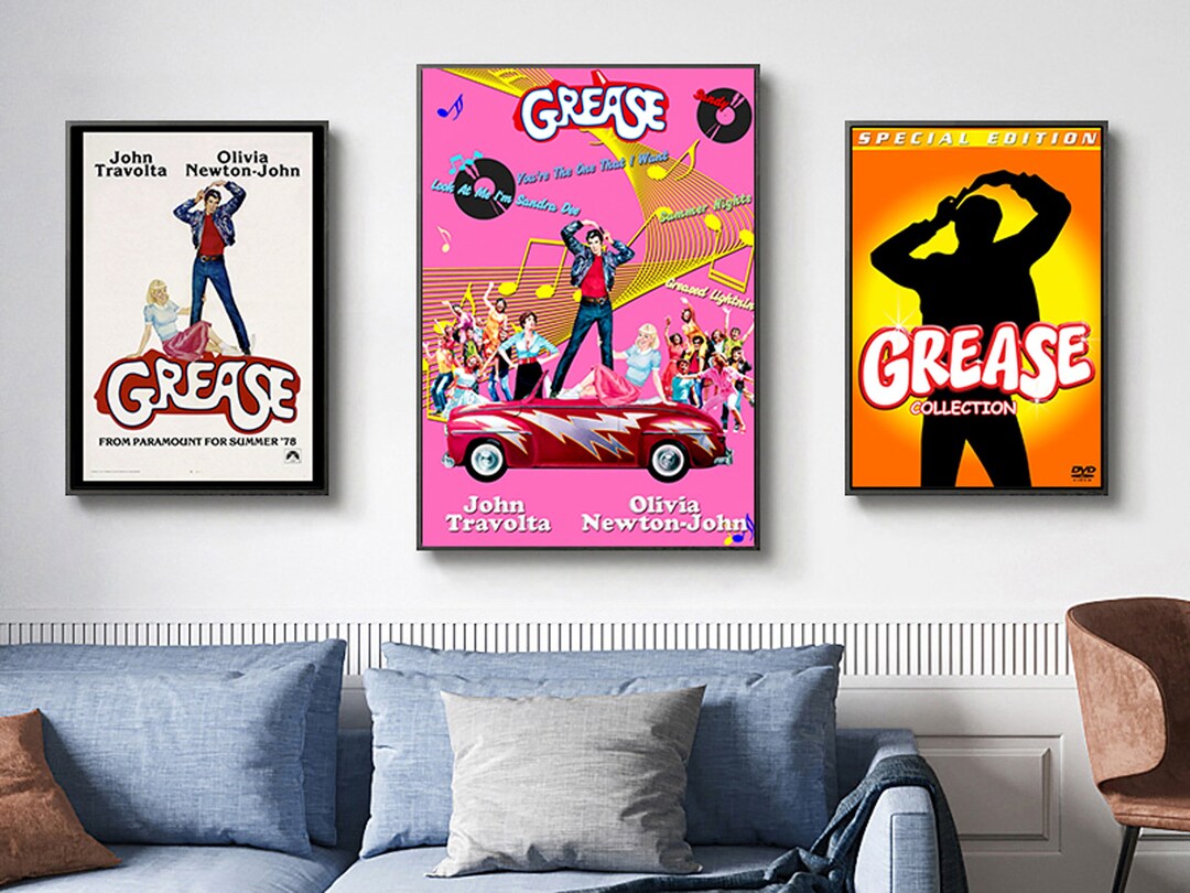 Grease Movie Poster Collection Authentic Film Memorabilia High-quality ...