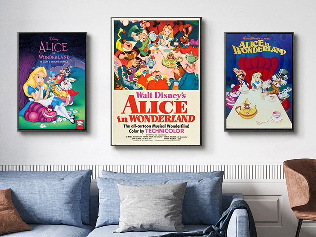 Alice in Wonderland Movie Poster Collection Authentic Film Memorabilia ...