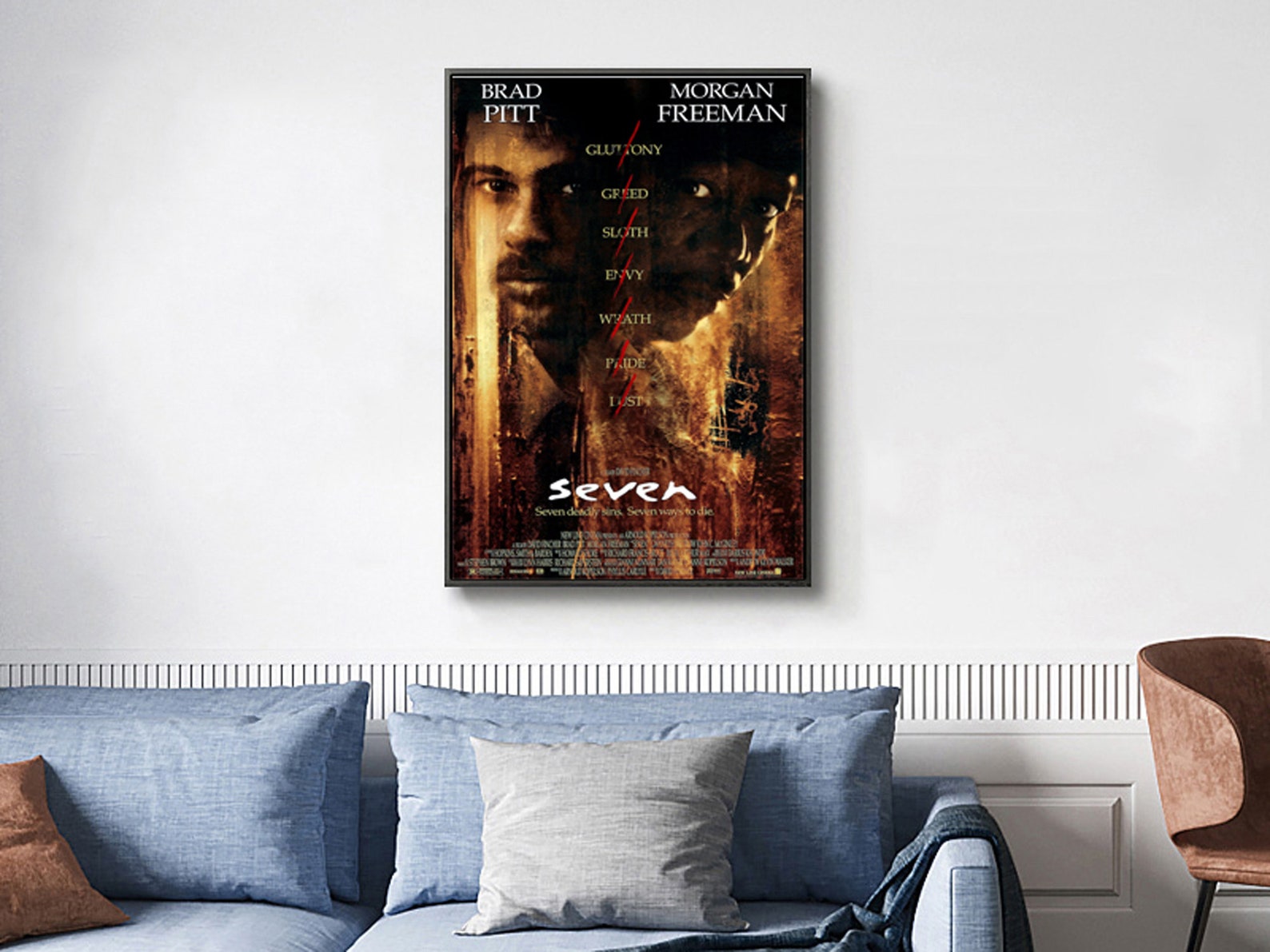 Seven Movie Poster Collection Authentic Film Memorabilia High-quality ...