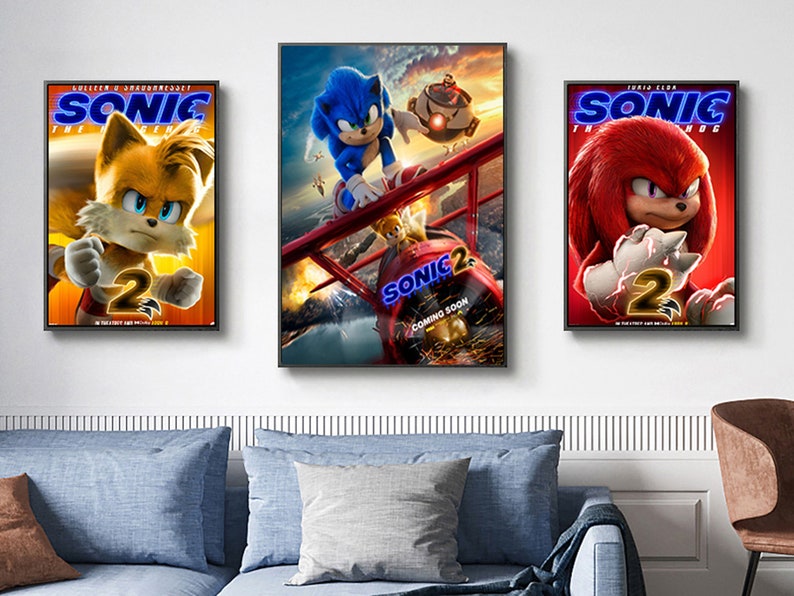 Sonic the Hedgehog 2 Movie Poster Series Authentic Film Memorabilia ...