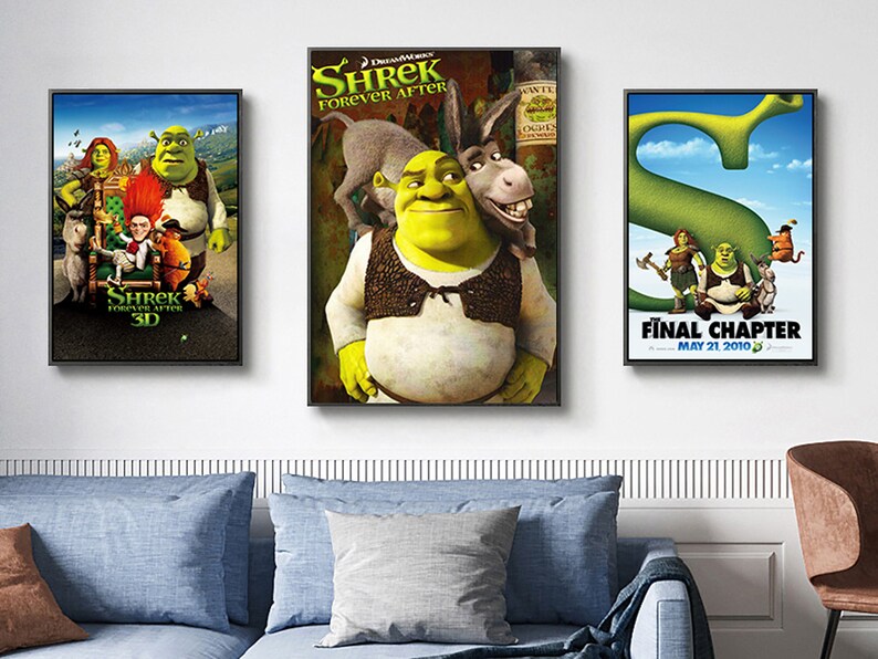 Shrek Movie Poster Series Authentic Film Memorabilia High-quality ...