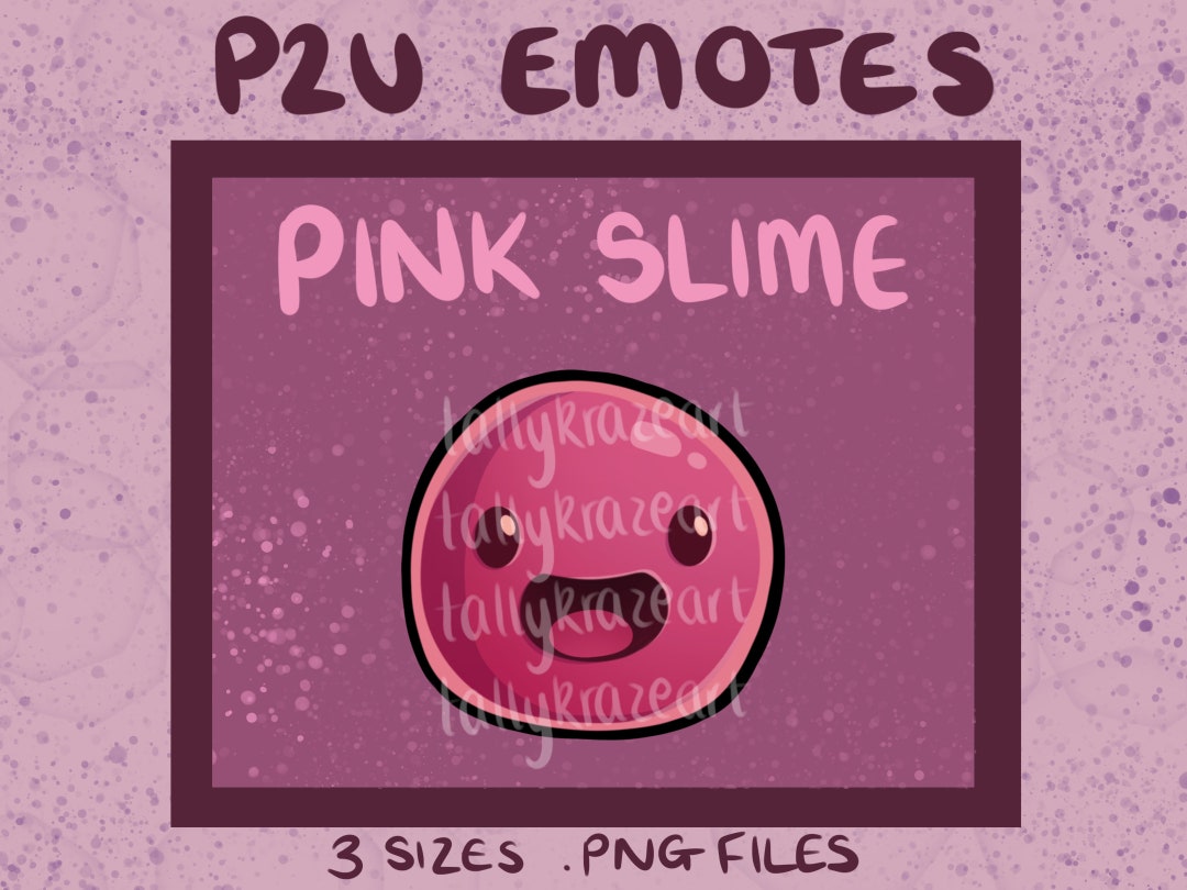 Pink Slime Rancher Emote for Twitch, Discord, Youtube Ready to Use ...